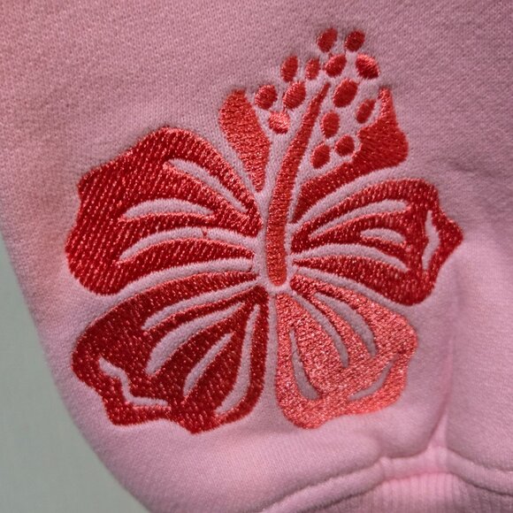 Pink Palm Puff | Tops | Pink Palm Puff Hoodie Everything Comes In Waves ...
